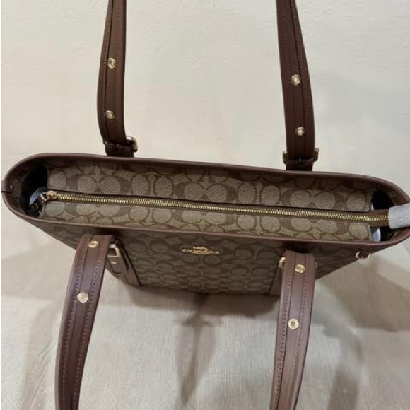 Coach | Bags | Coach Signature Canvasleather Ashton Tote Shoulder Bag ...